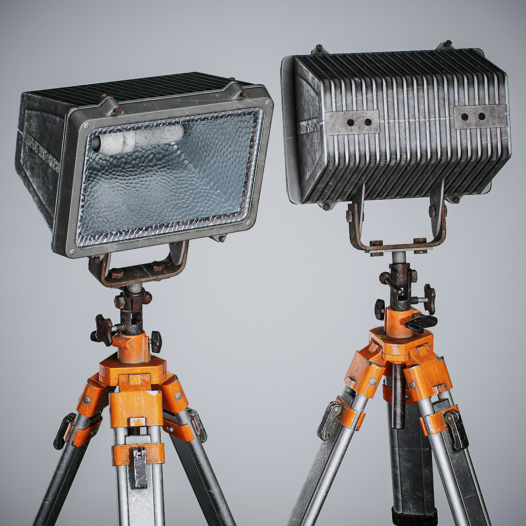 ArtStation - Standing Construction Lamp