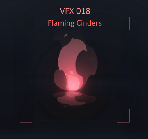 ArtStation - Flaming Cinders 2D VFX Animation
