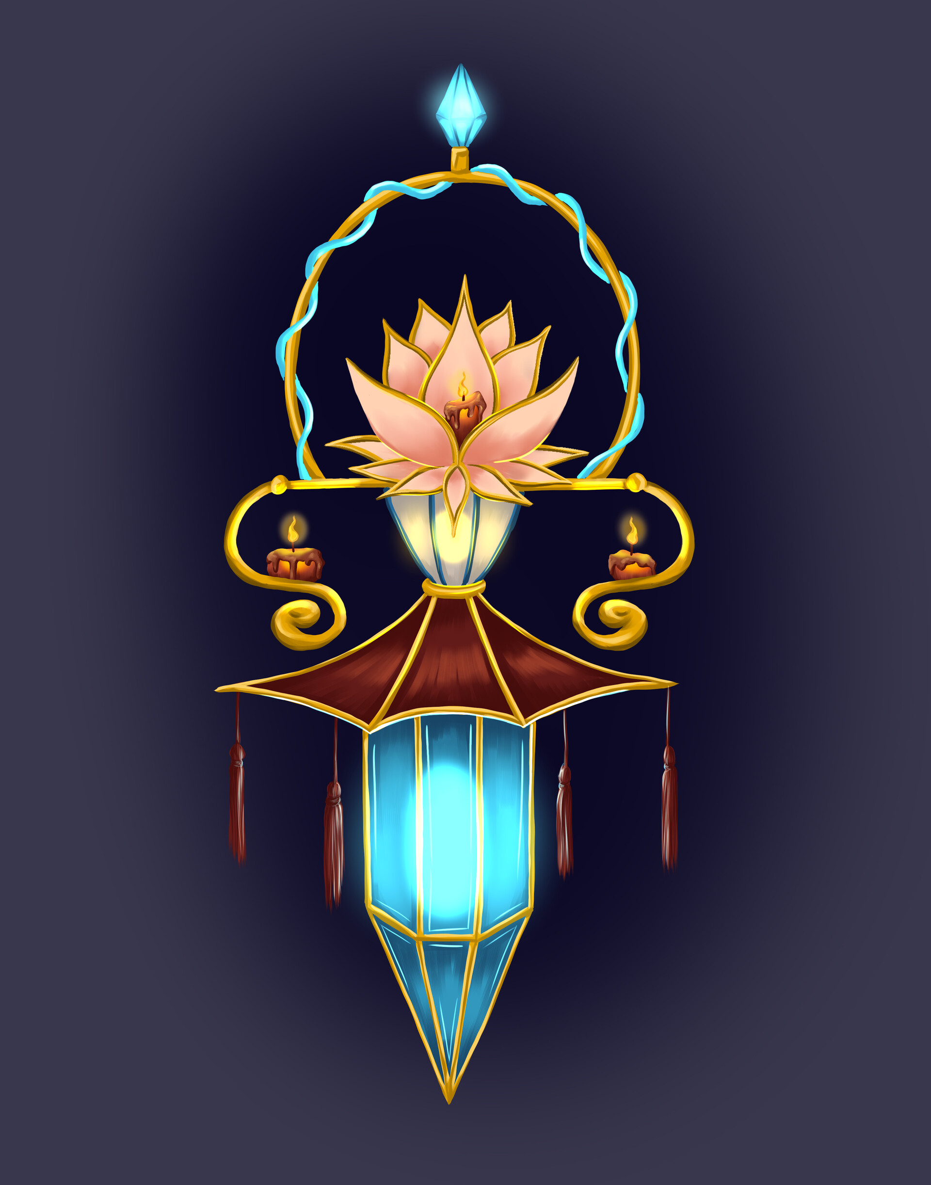ArtStation - Lotus Lamps