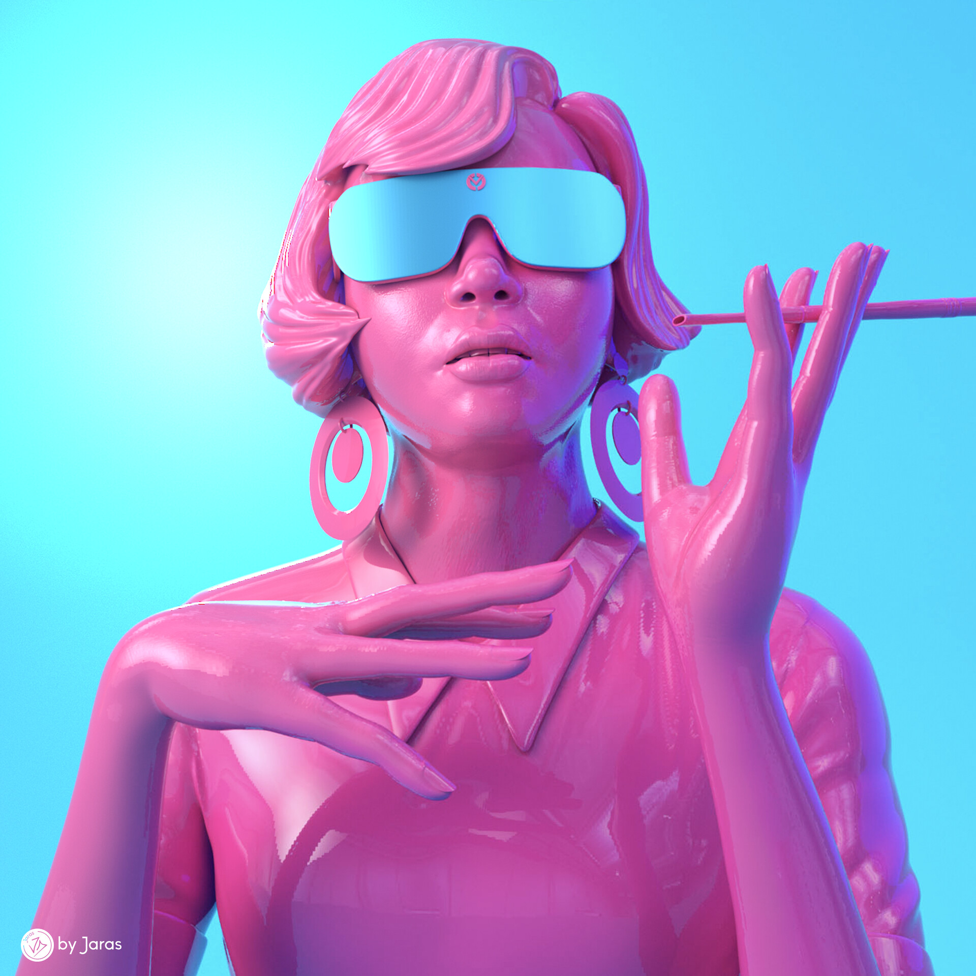 ArtStation - GUMMY GIRL 80'S STYLE