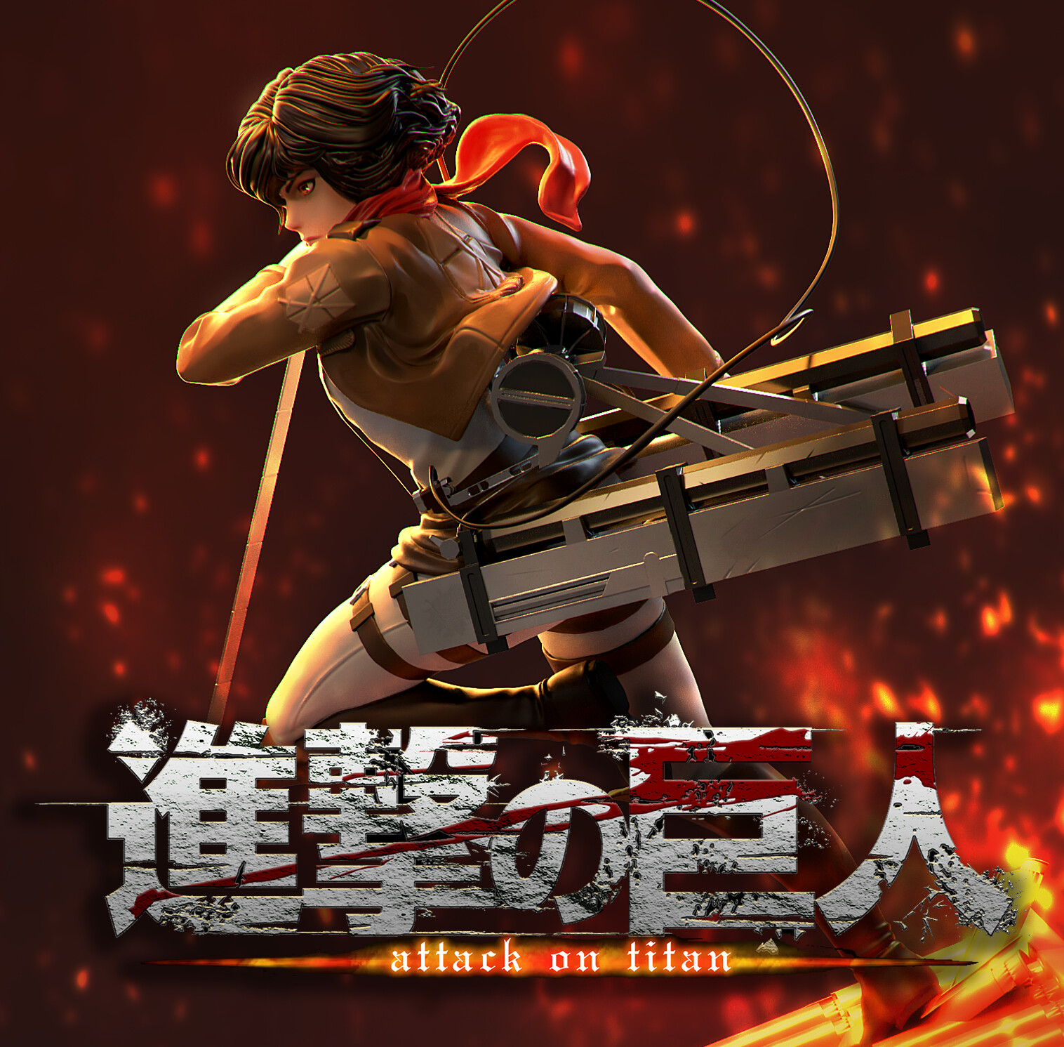 ArtStation - Mikasa Ackerman from Attack on Titan (Fanart)