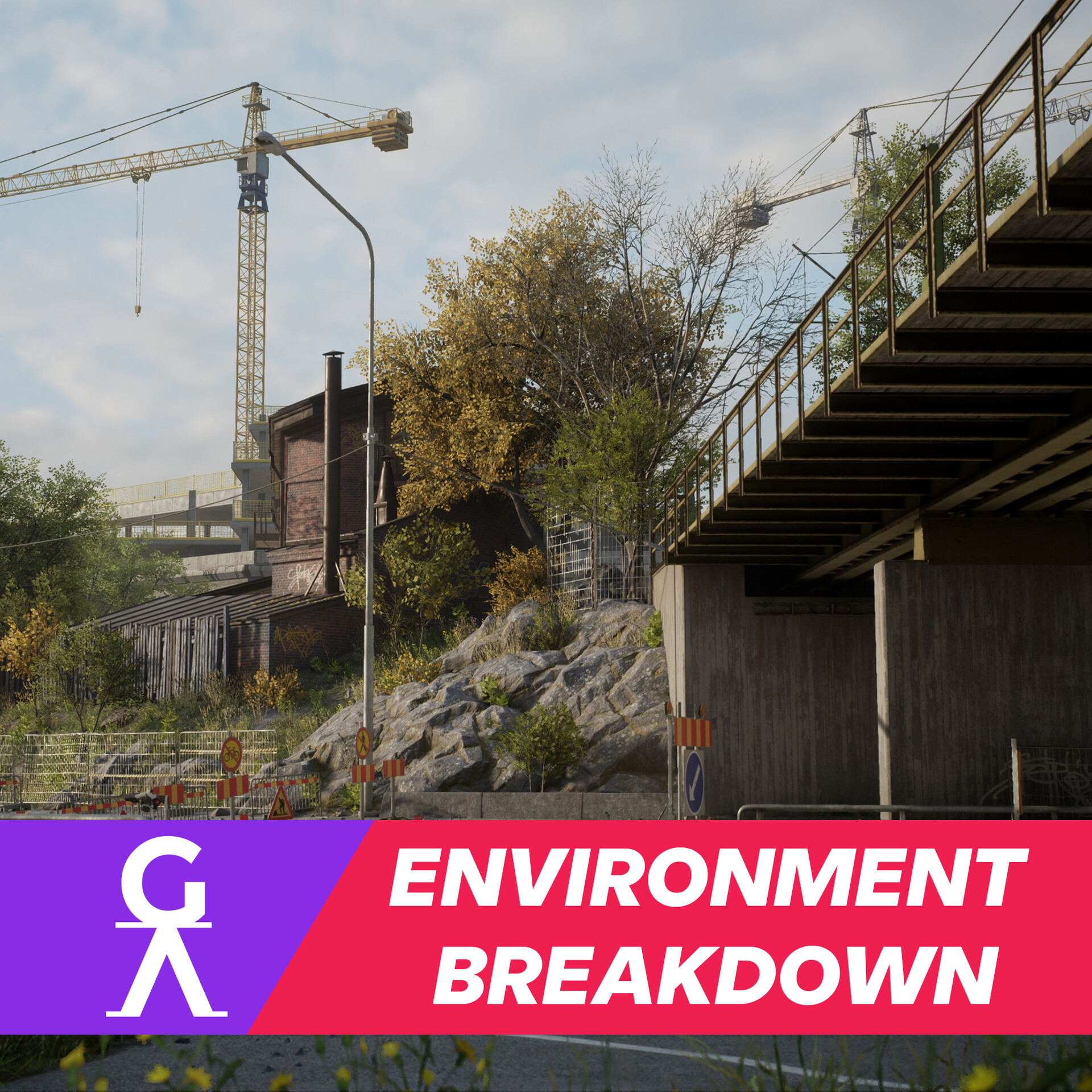 ArtStation - Evening Highway – Environment Breakdown – Nikolay Usov