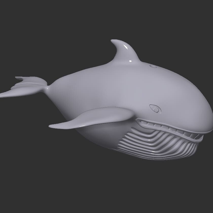 ArtStation - Stylised Whale