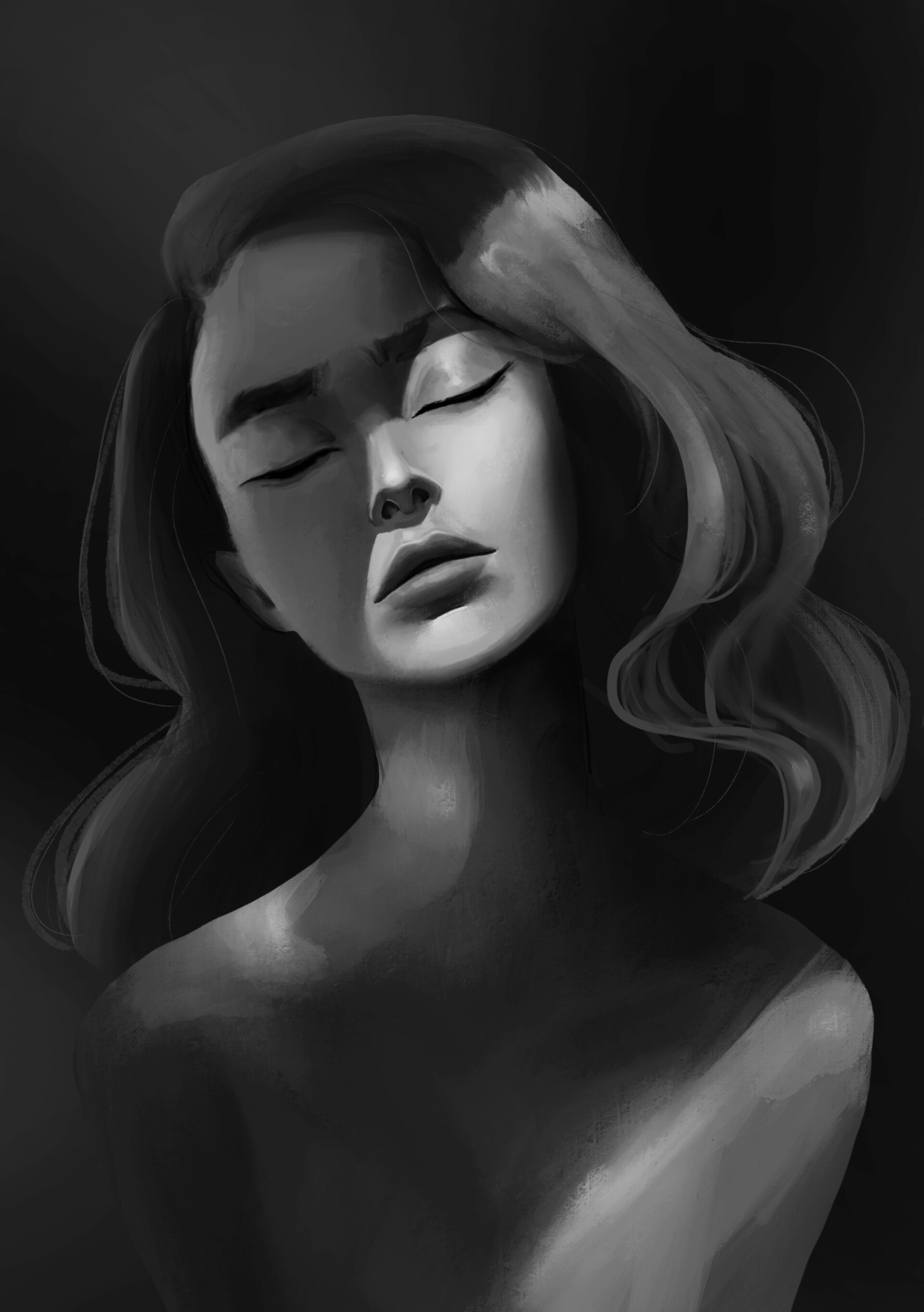 ArtStation - A greyscale study