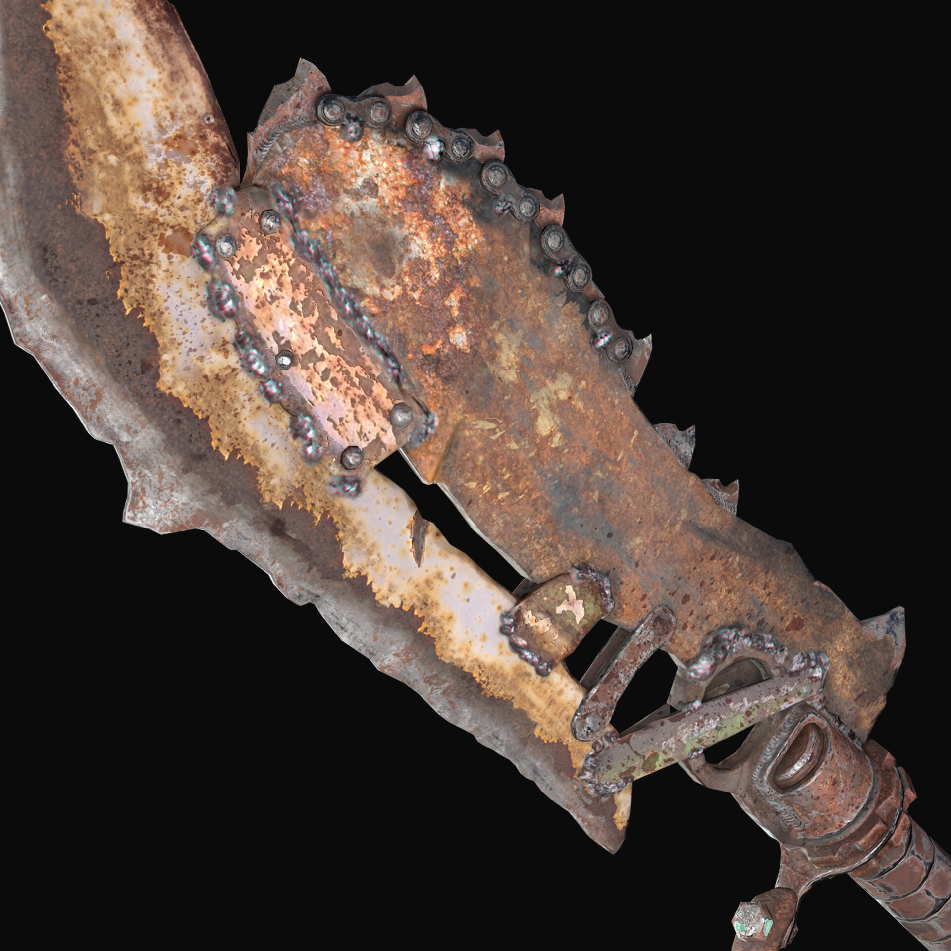 ArtStation - Post apocaliptic brutal sword #2