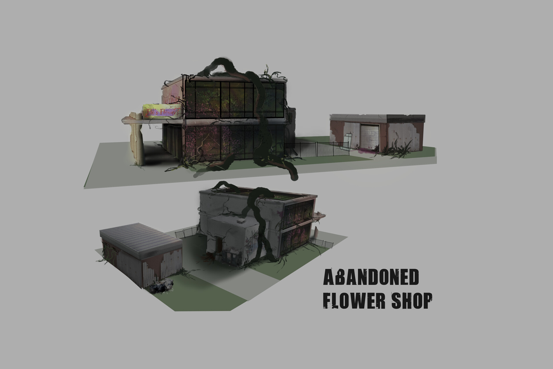ArtStation - Abandoned Building - Concept Art