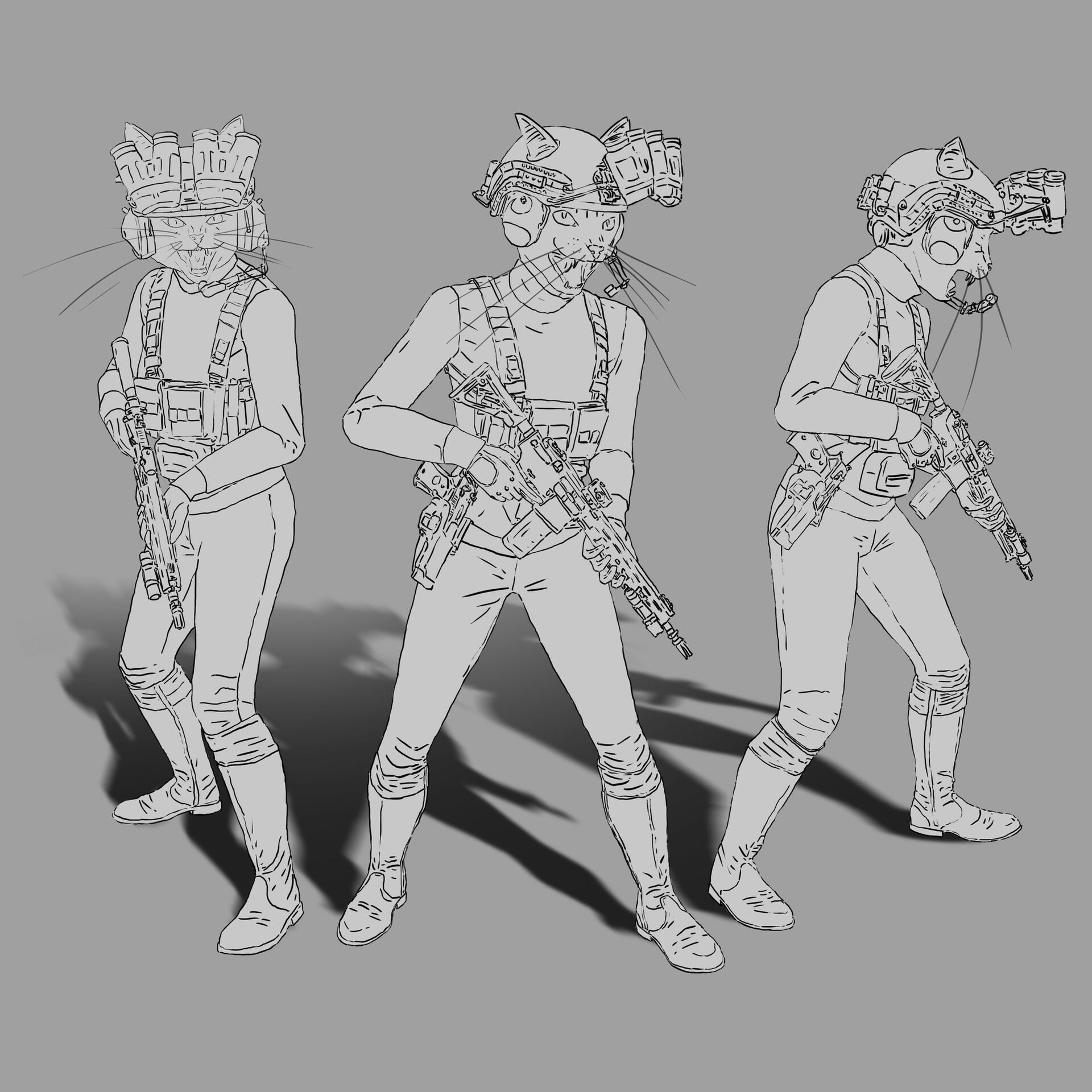 ArtStation - Quaty - Tactical cat