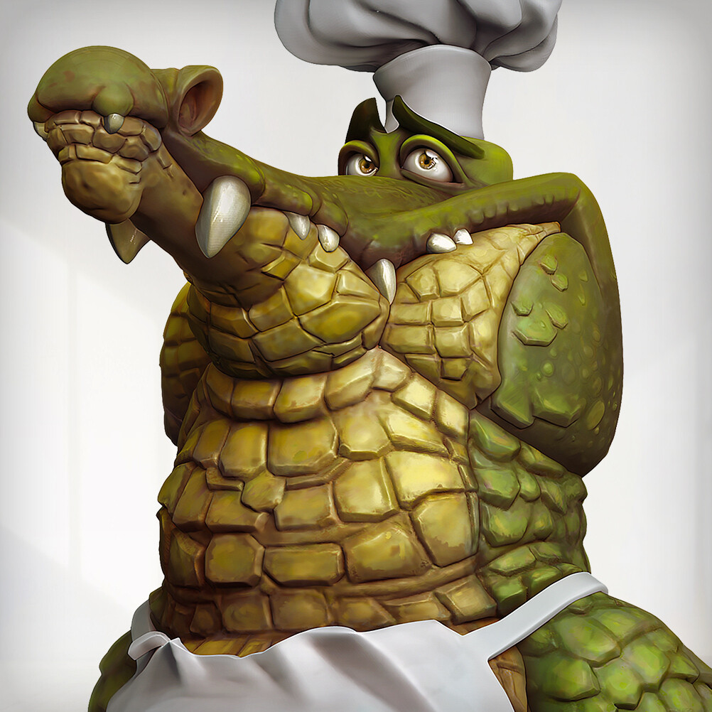 ArtStation - Crock Master Chef: 2D/3D Character Design