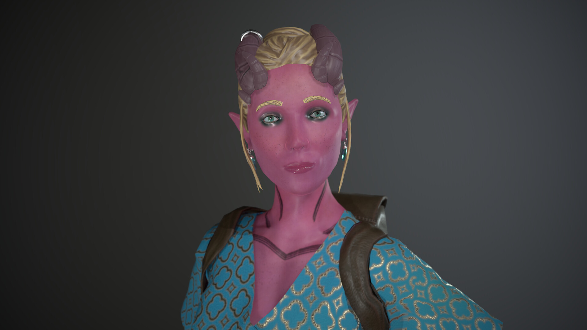 ArtStation - Tiefling Merchant- D&D Inspired Character