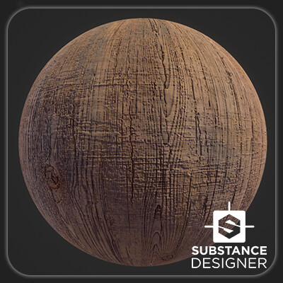 ArtStation - Level Up Digital - Creating An Aged Wood Texture - Derk Elshof - End Result
