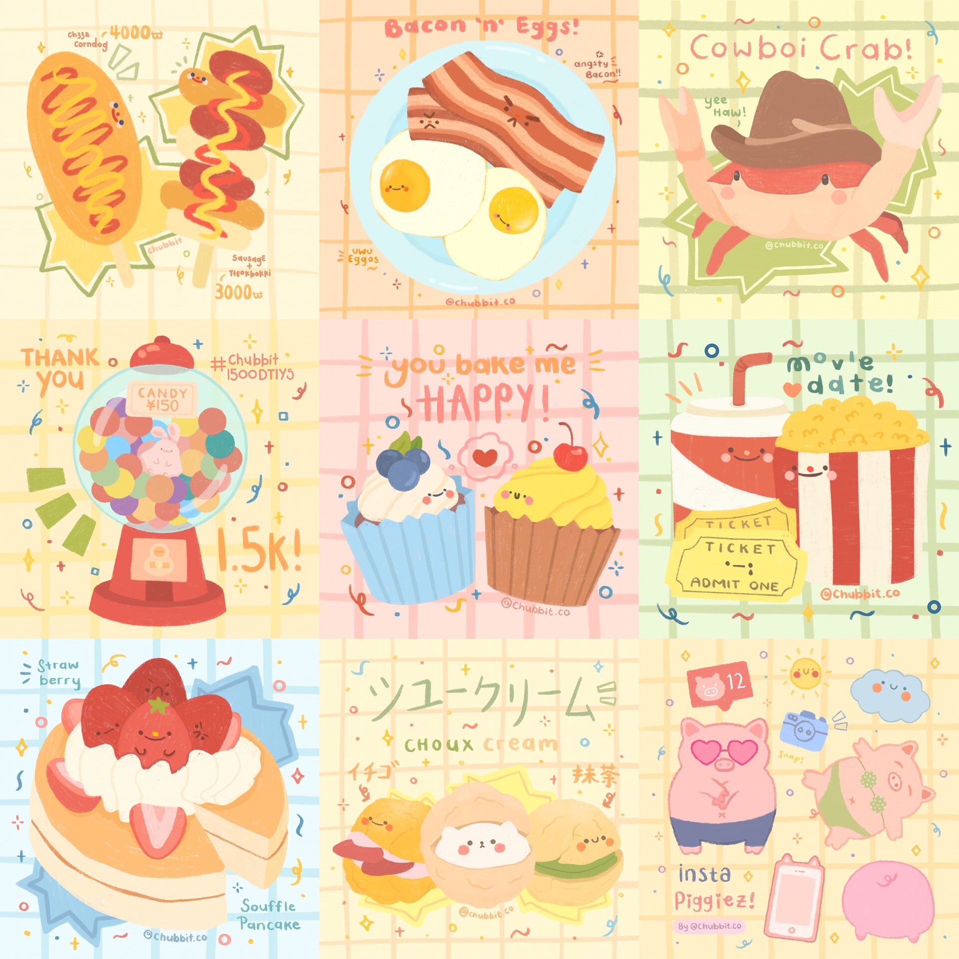 ArtStation - Cute Food Illustrations Pt 2