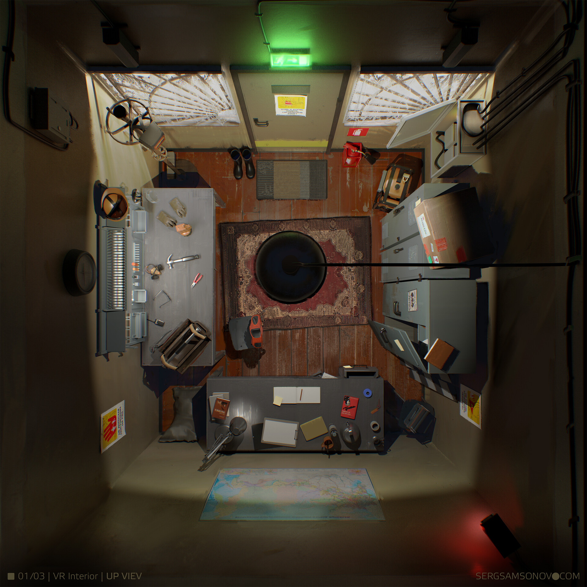 ArtStation - Concept environment interior for VR
