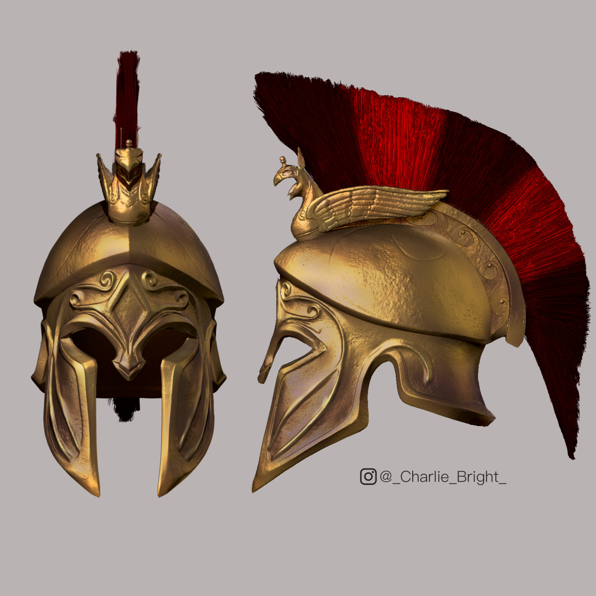 ArtStation - Spartan Helmet