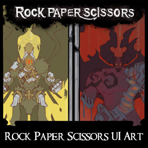 ArtStation - Rock, Paper, Scissors: Darksiders Inspired UI