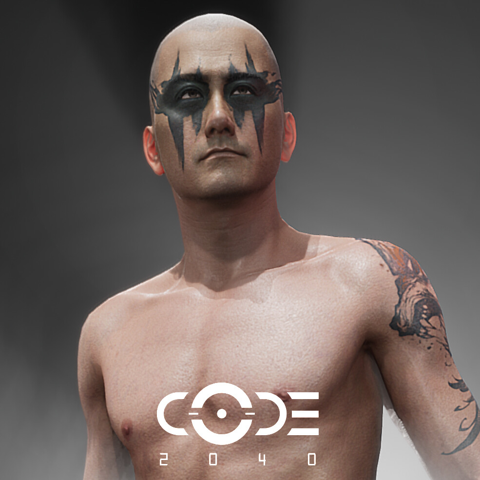 ArtStation - CODE2040 / Wolf Tattoo Style (惡狼刺青造型)