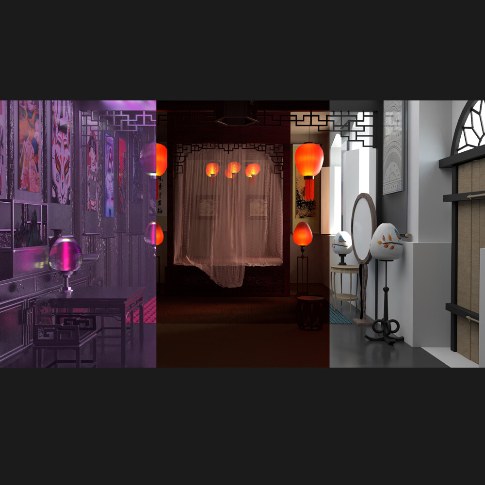 ArtStation - LIGHT MATCHING - RAISE THE RED LANTER