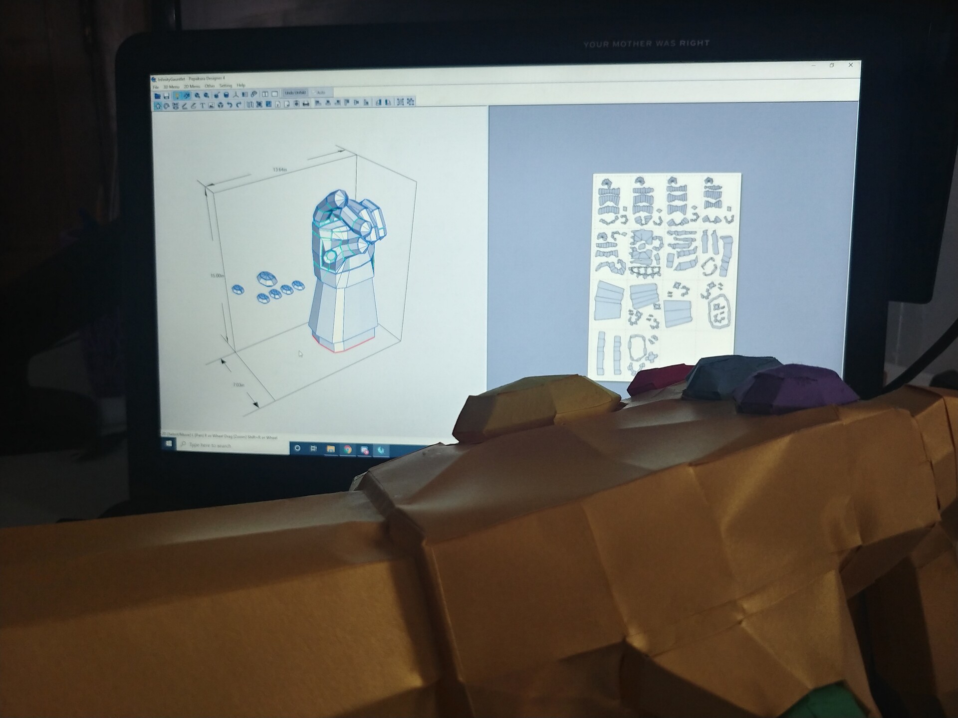 ArtStation - Infinity Gauntlet Paper Craft