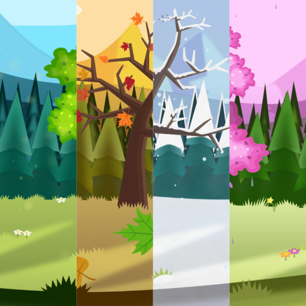 ArtStation - Vector Art Seasons