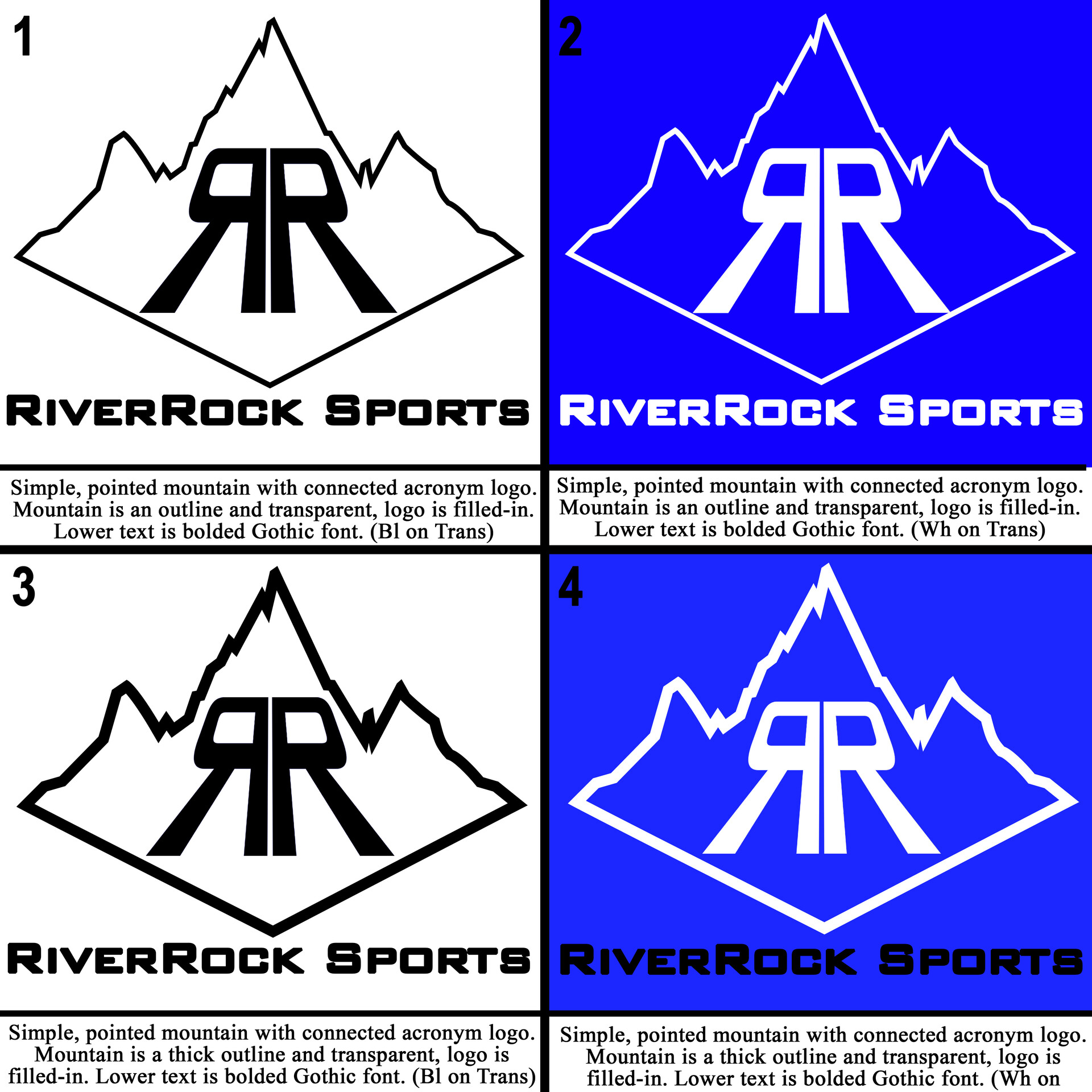 ArtStation - RiverRock Sports Marketing, LLC Logo Concepts #2
