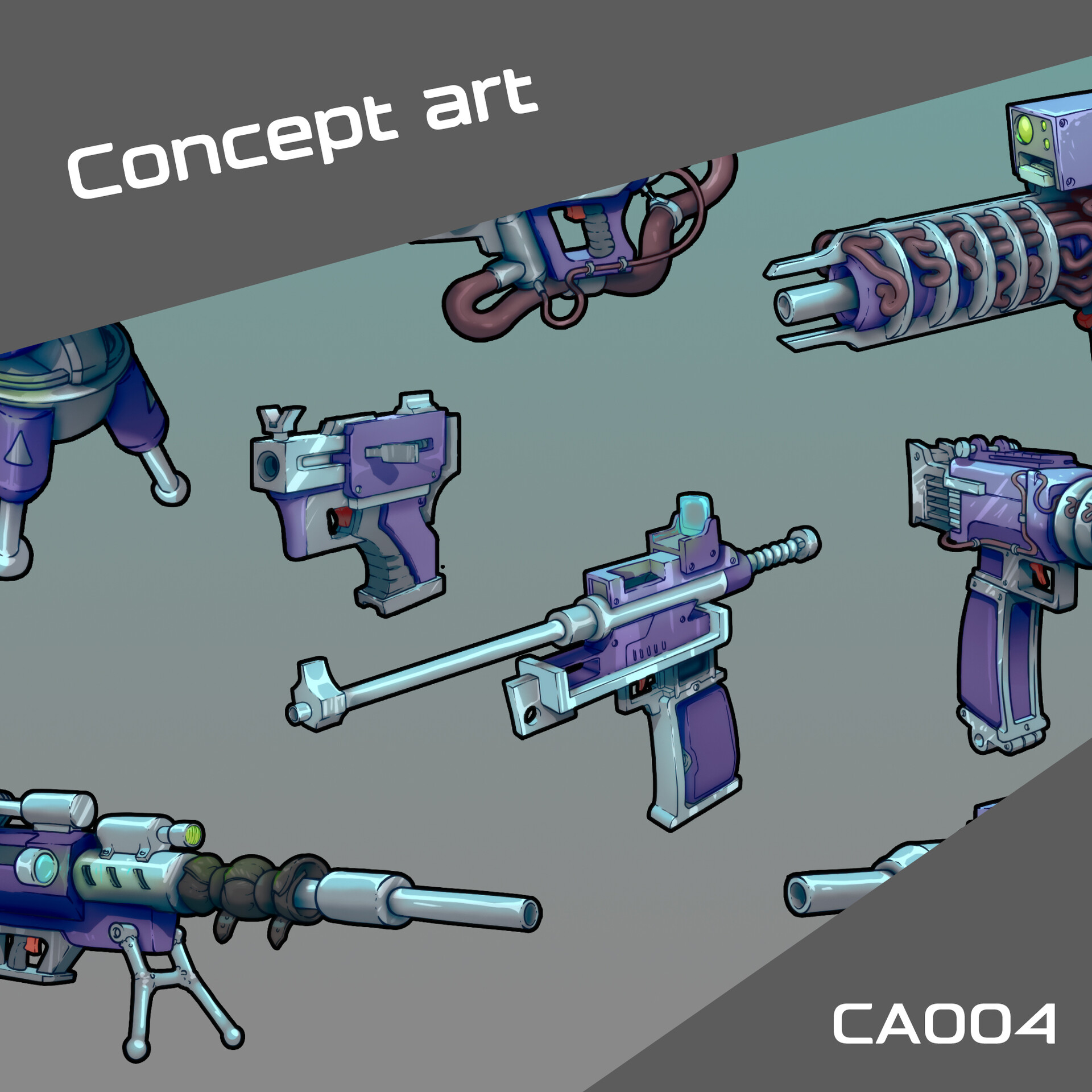 ArtStation - Sci-fi weapons concept art [CA004]