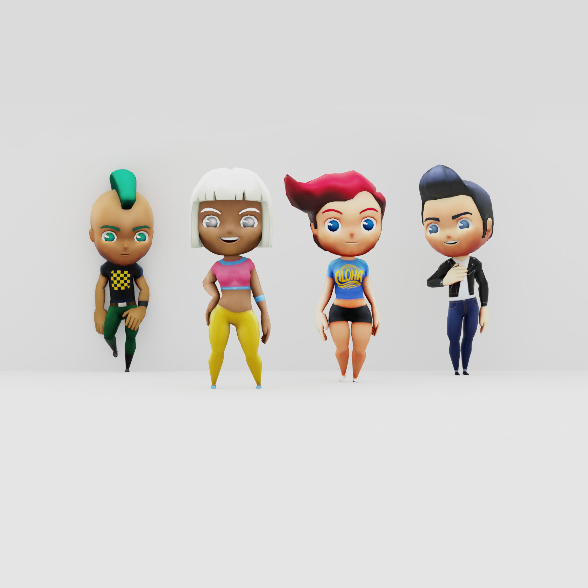 ArtStation - Mobile game characters, casual