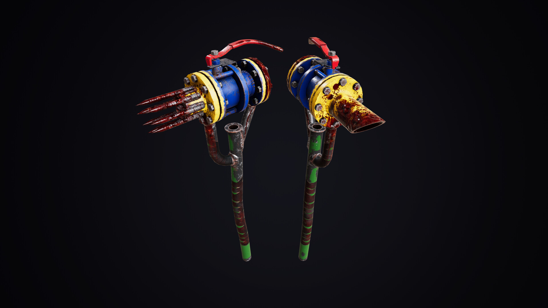 ArtStation - Post Apocalyptic Pipe Hammer