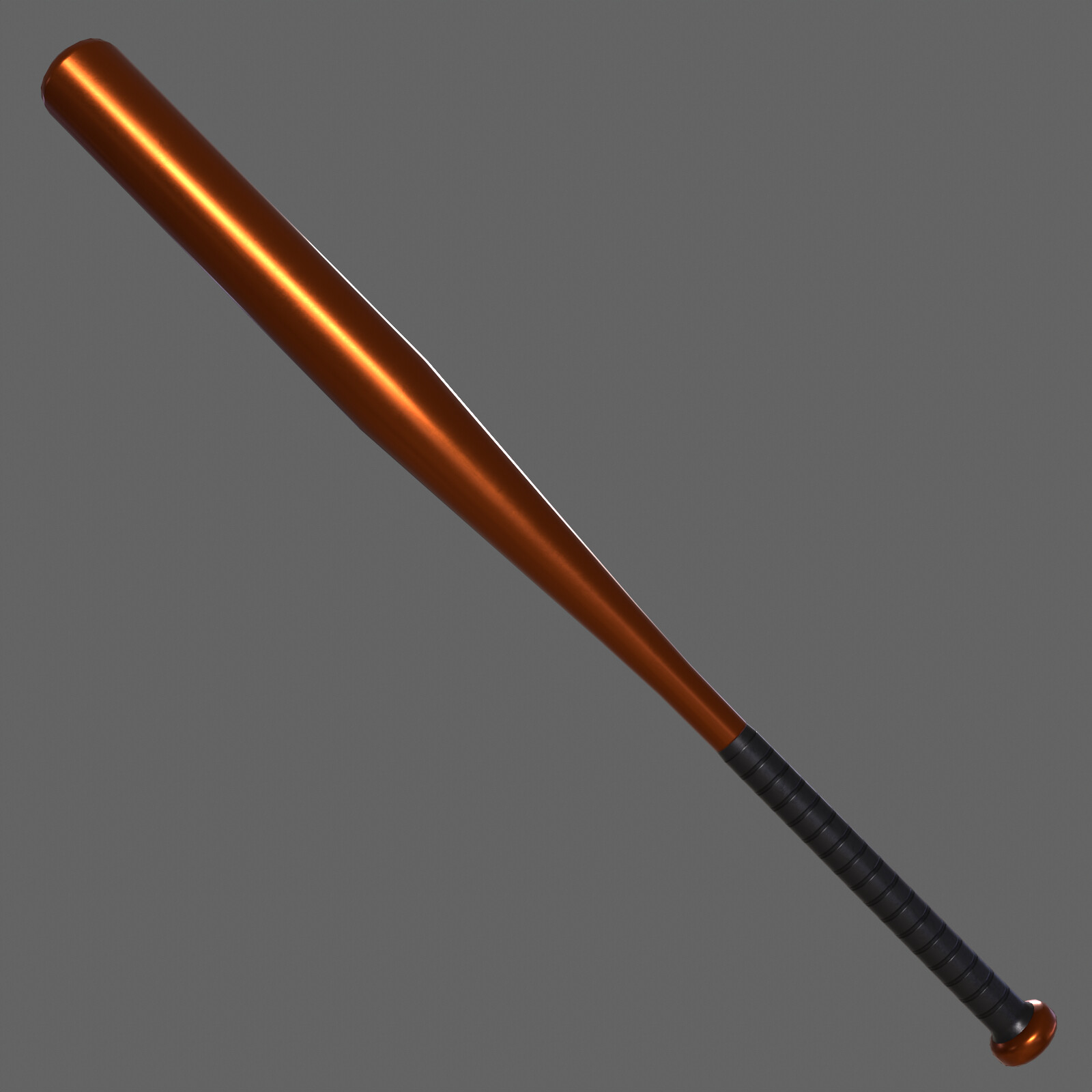 ArtStation - PBR Baseball Bat Orange