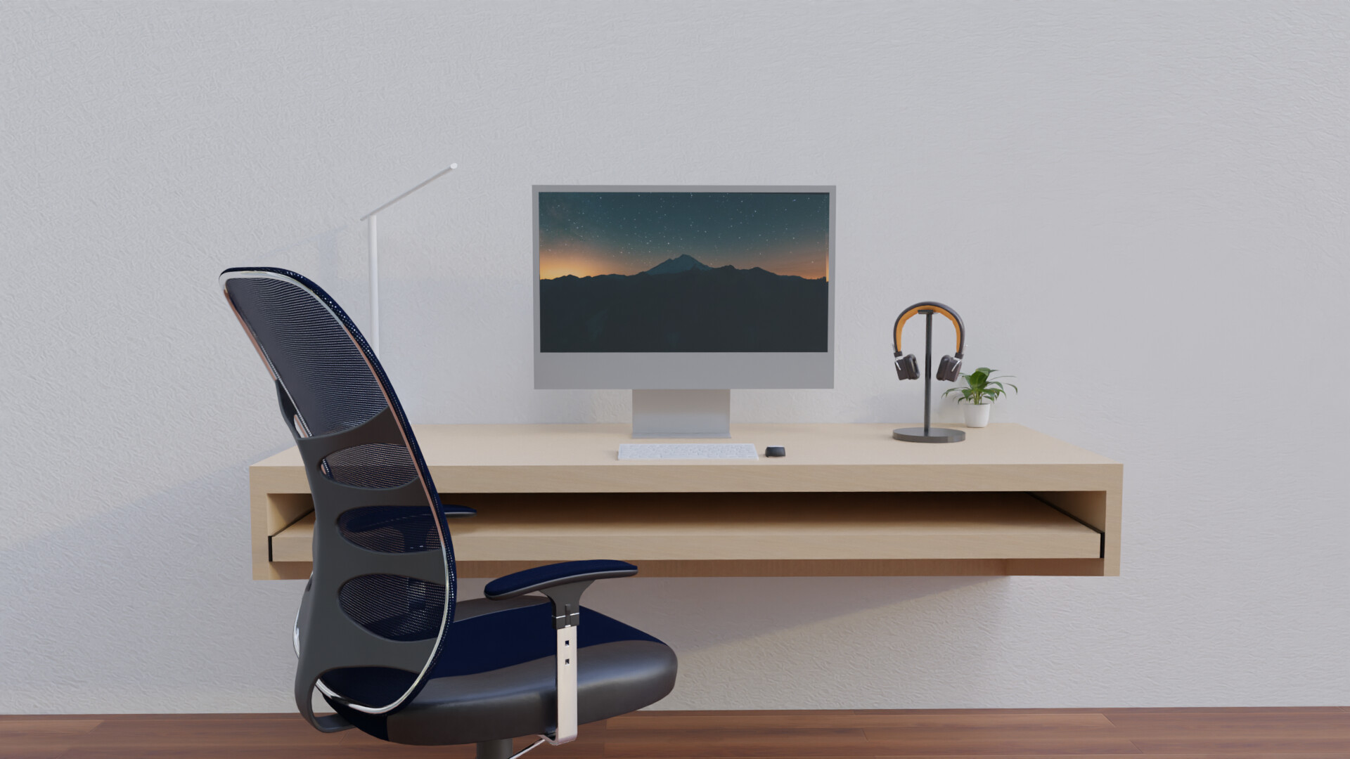 ArtStation - Minimal Computer Table