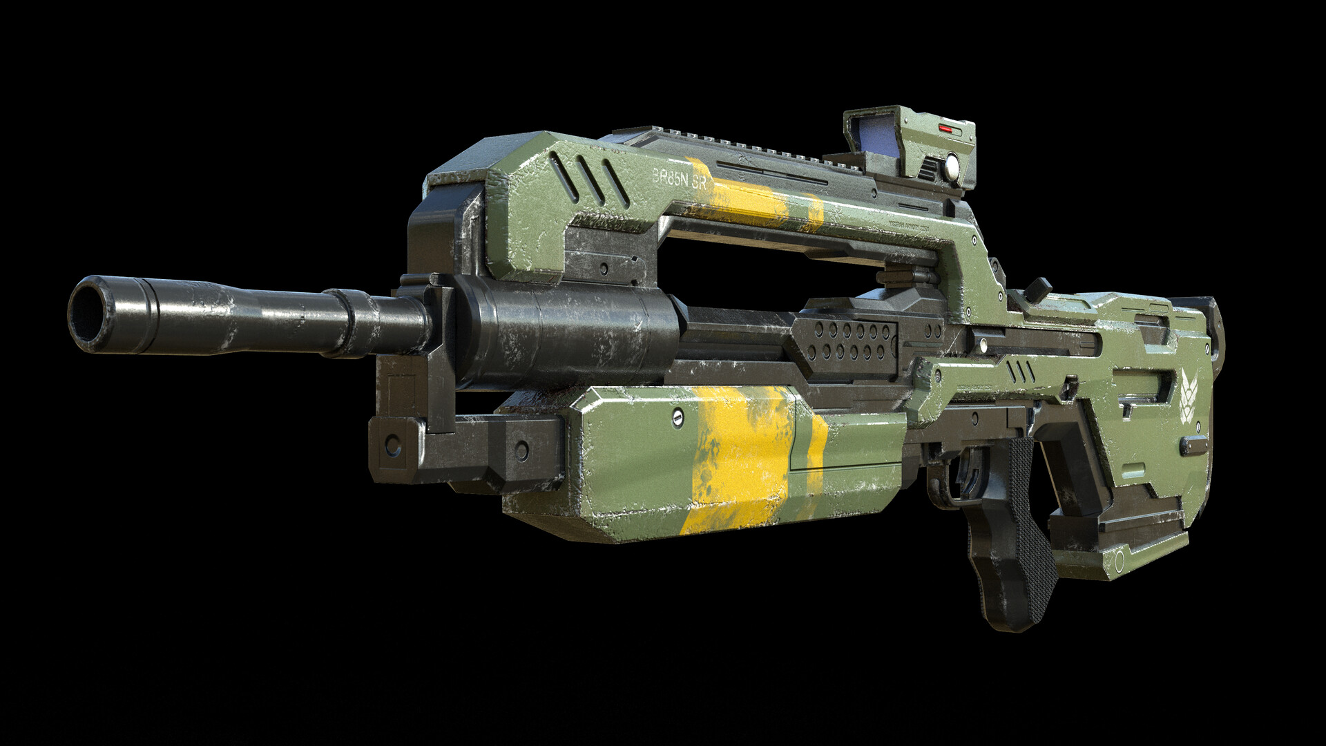ArtStation - Halo Battle Rifle (BR85HB SR)