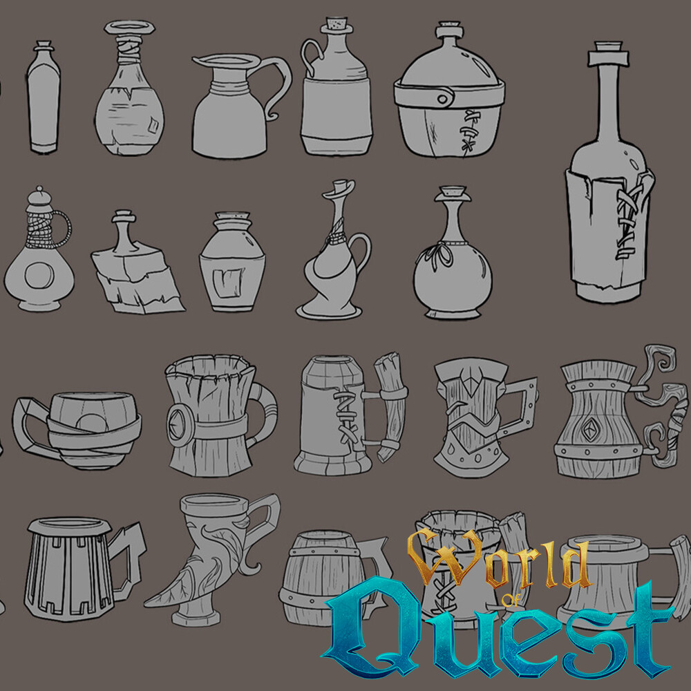 ArtStation - World of Quest - Design-Props
