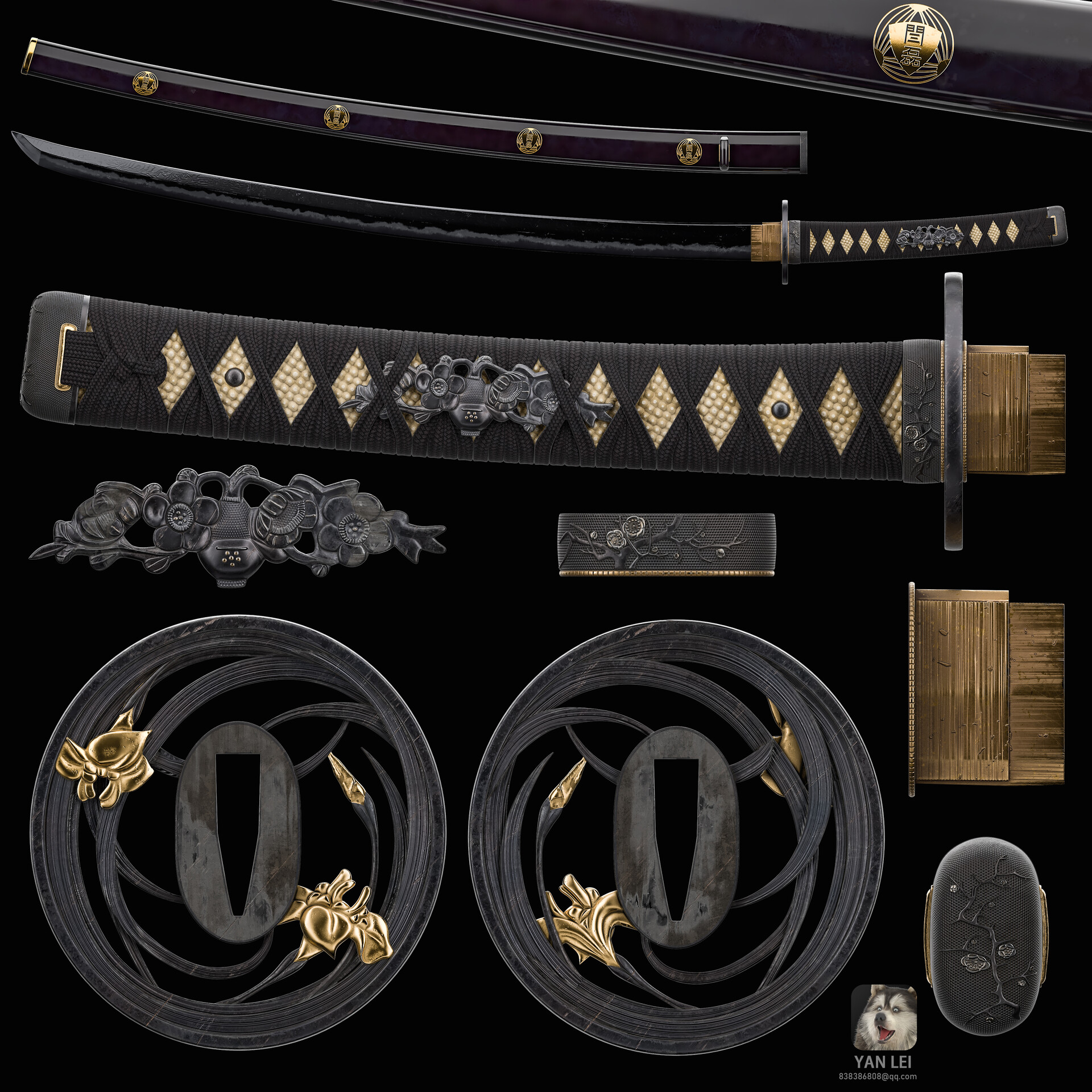 ArtStation - Samurai sword