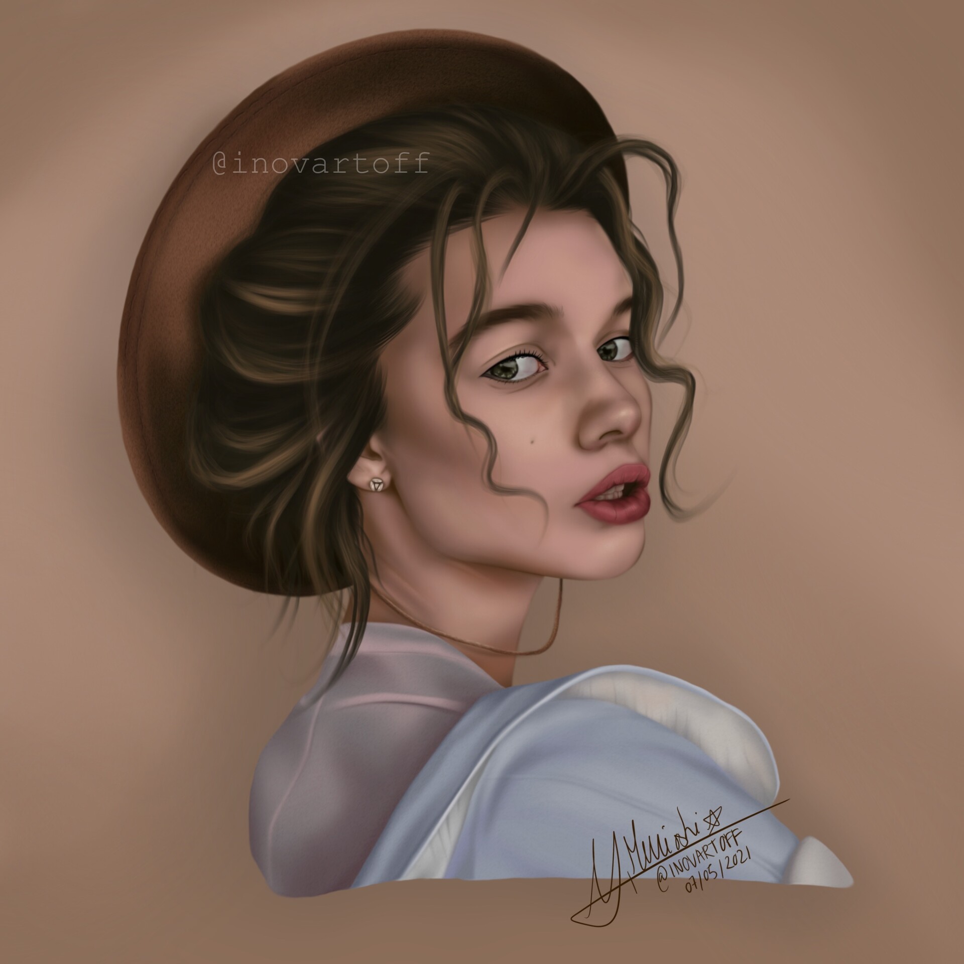 ArtStation - Semi-realistic portrait Practice