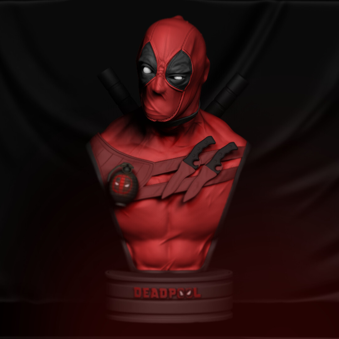 ArtStation - DeadPool Bust