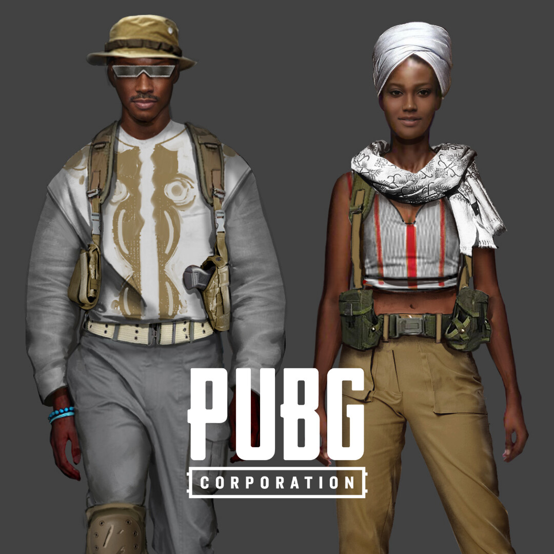 ArtStation - PUBG character and weapon skins