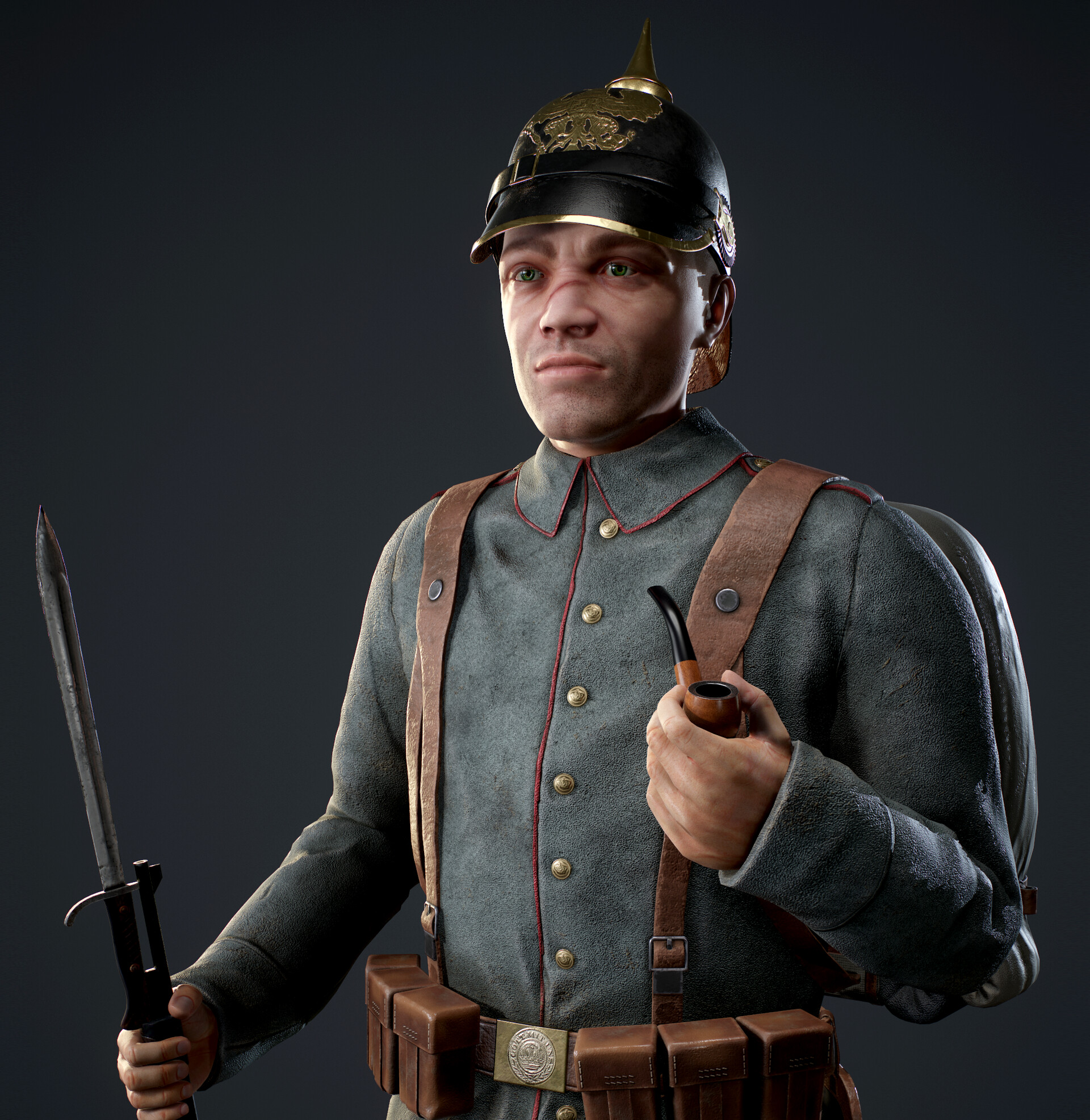 ArtStation - German WW1 soldier - Real Time Character