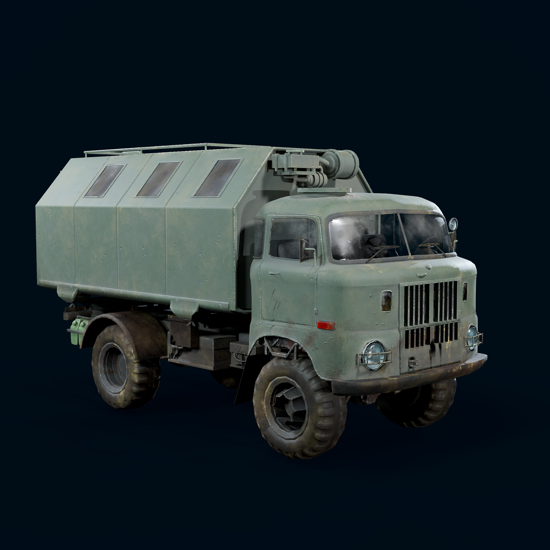 ArtStation - IFA W 50, Military Truck