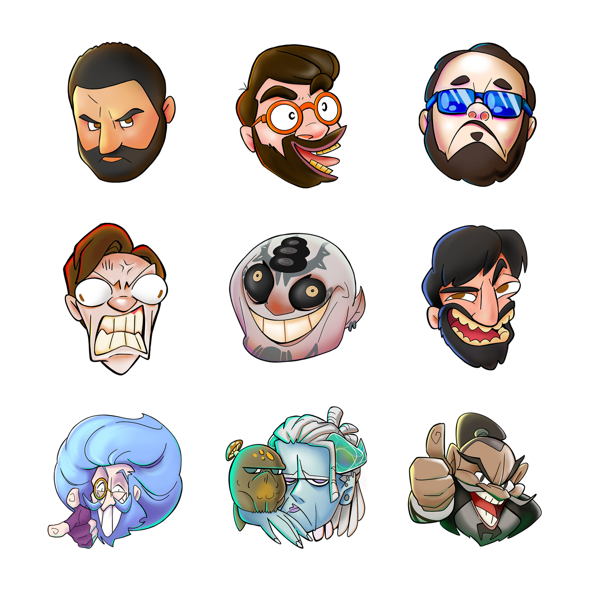 ArtStation - Emotes for D20 Nation
