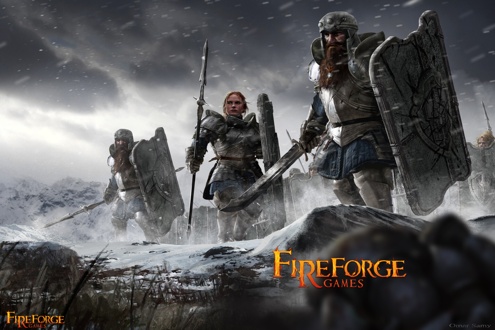 ArtStation - Dwarf Warriors