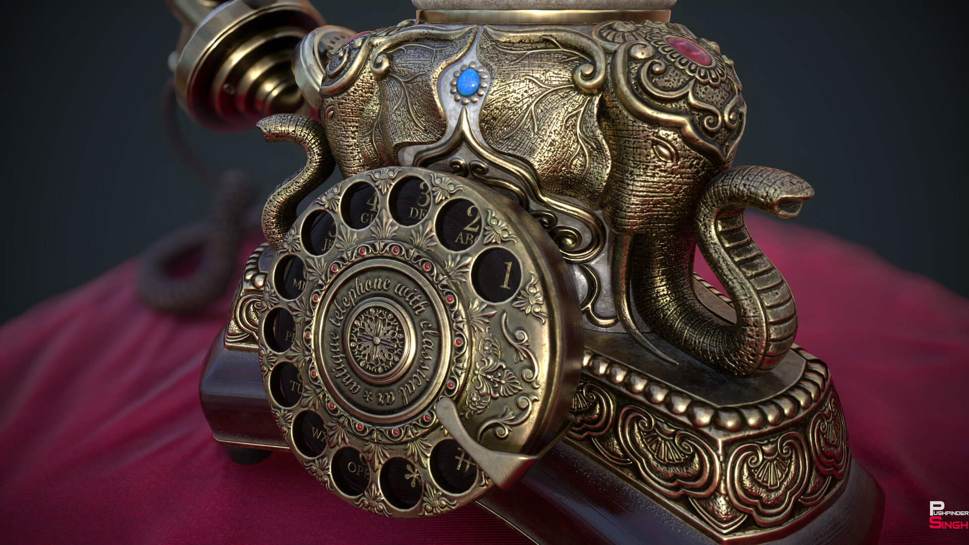 ArtStation - Vintage Phone: Sketchfab