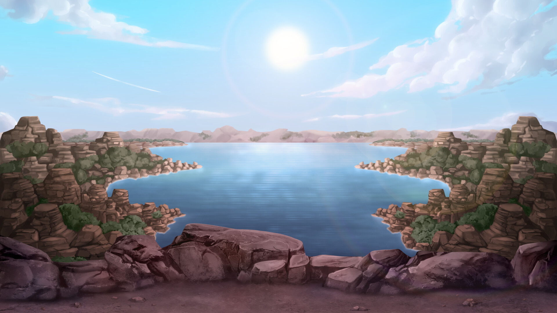 ArtStation - Fanart - PMD. Fogbound Lake (Day)