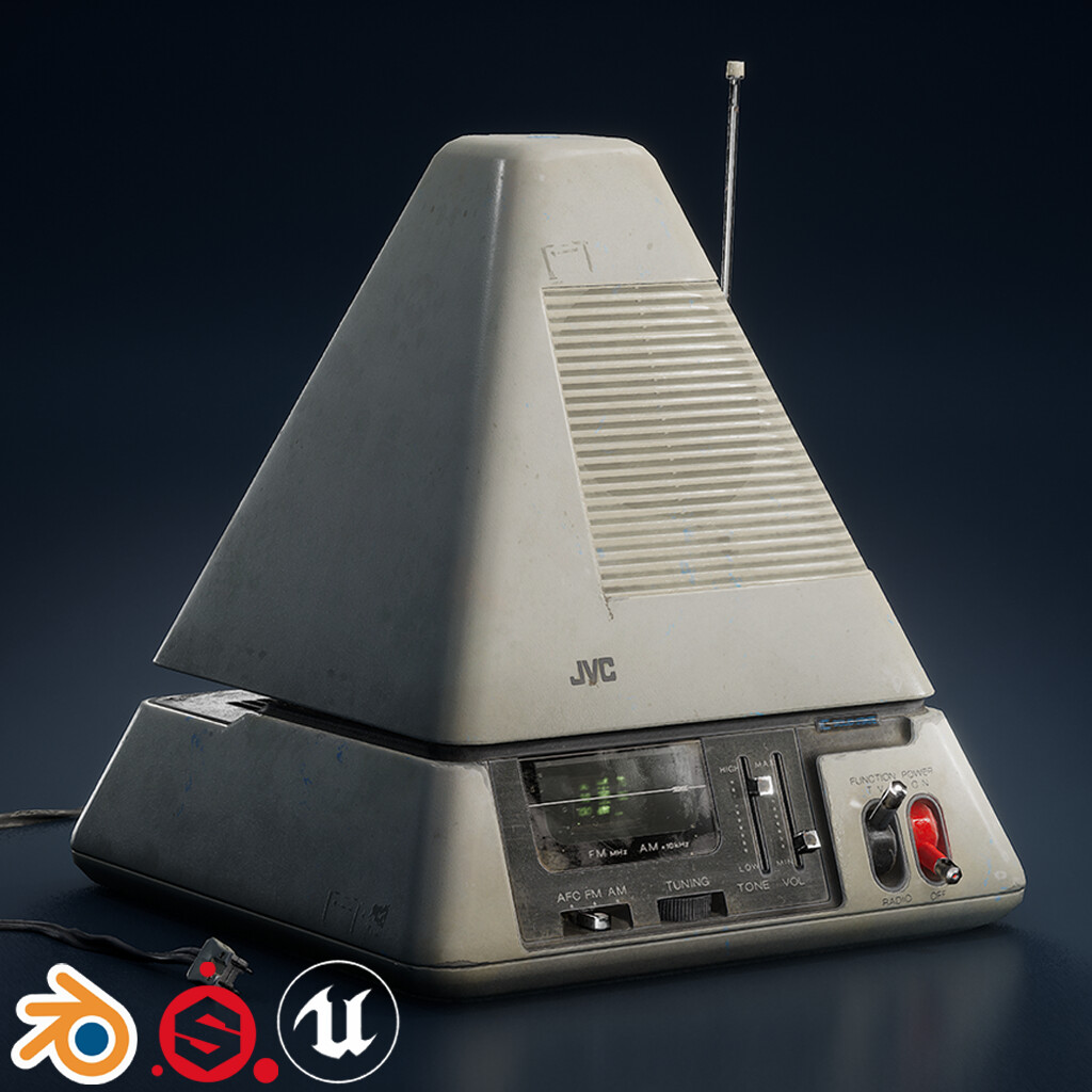 ArtStation - JVC 3100R - Video Capsule TV/Radio (1978)