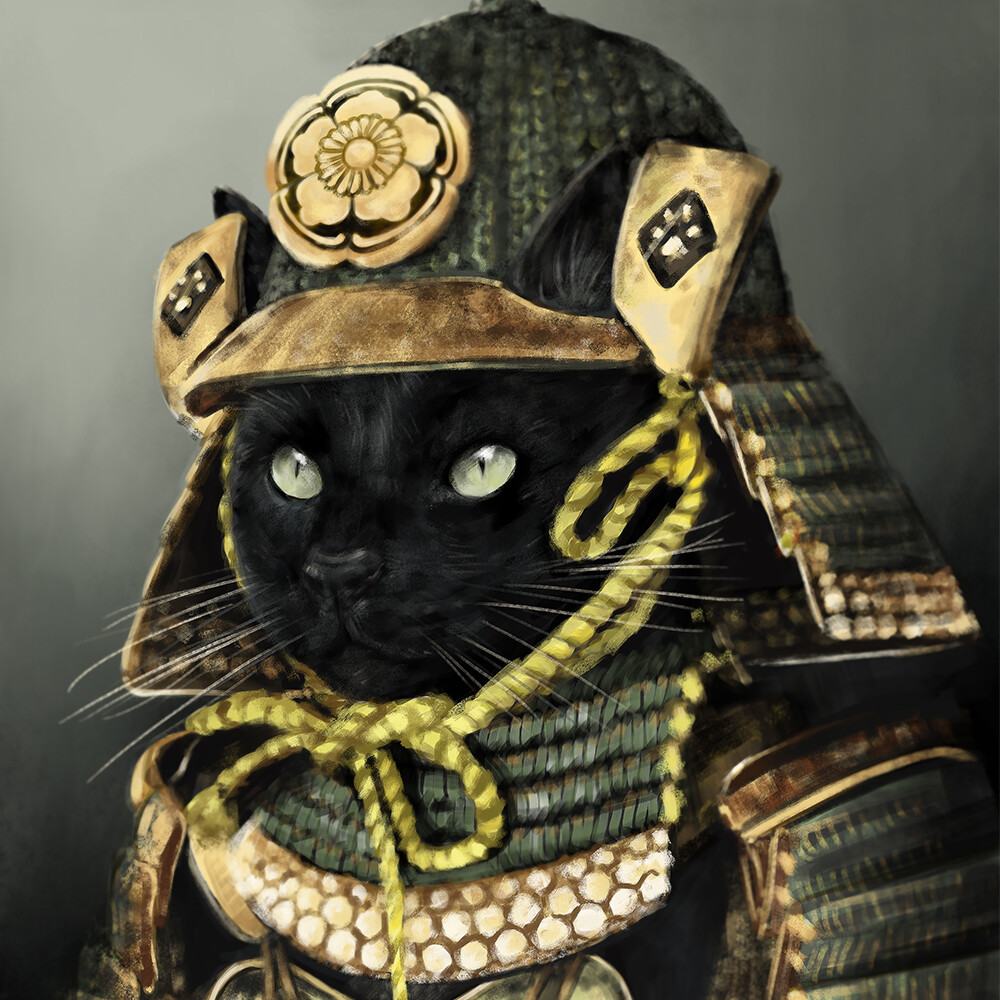ArtStation - Cat Samurai