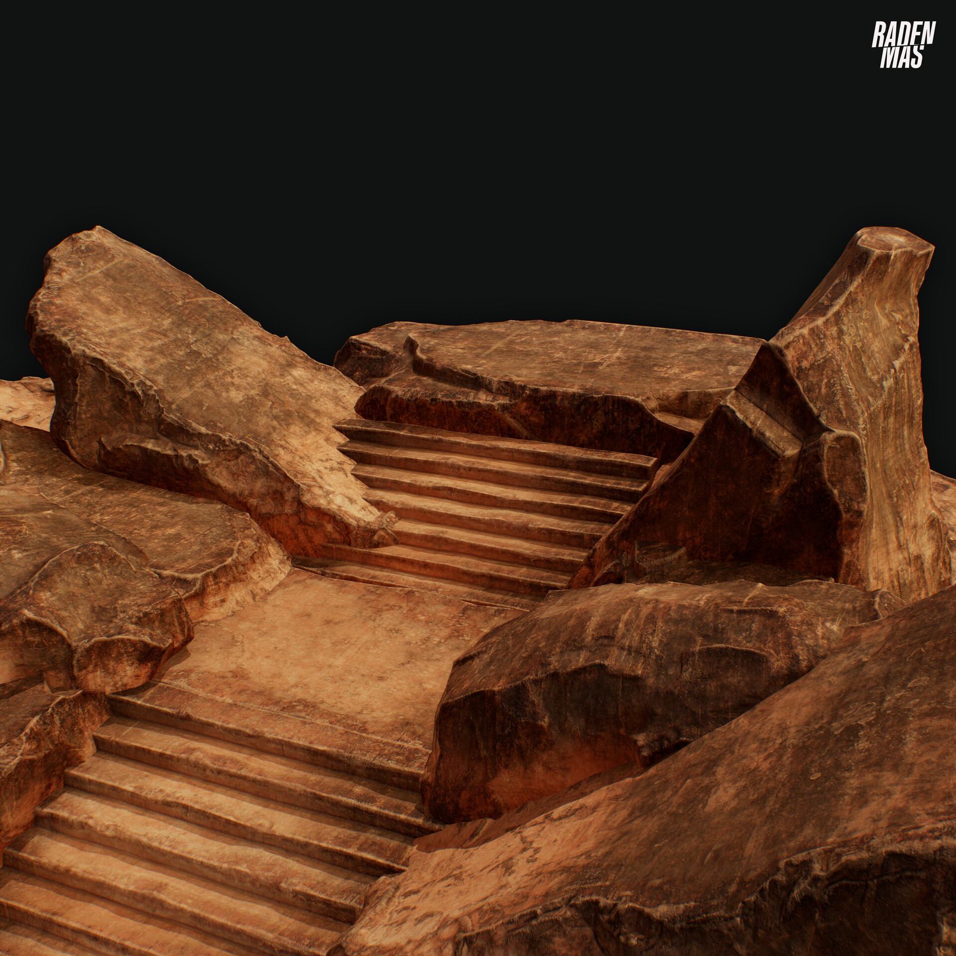 ArtStation - Red Rock Formation