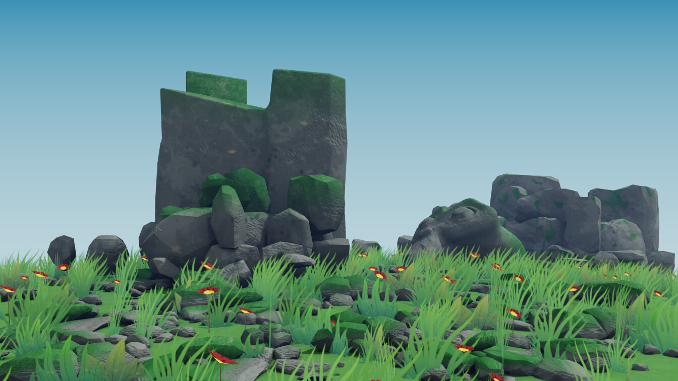 ArtStation - grass field