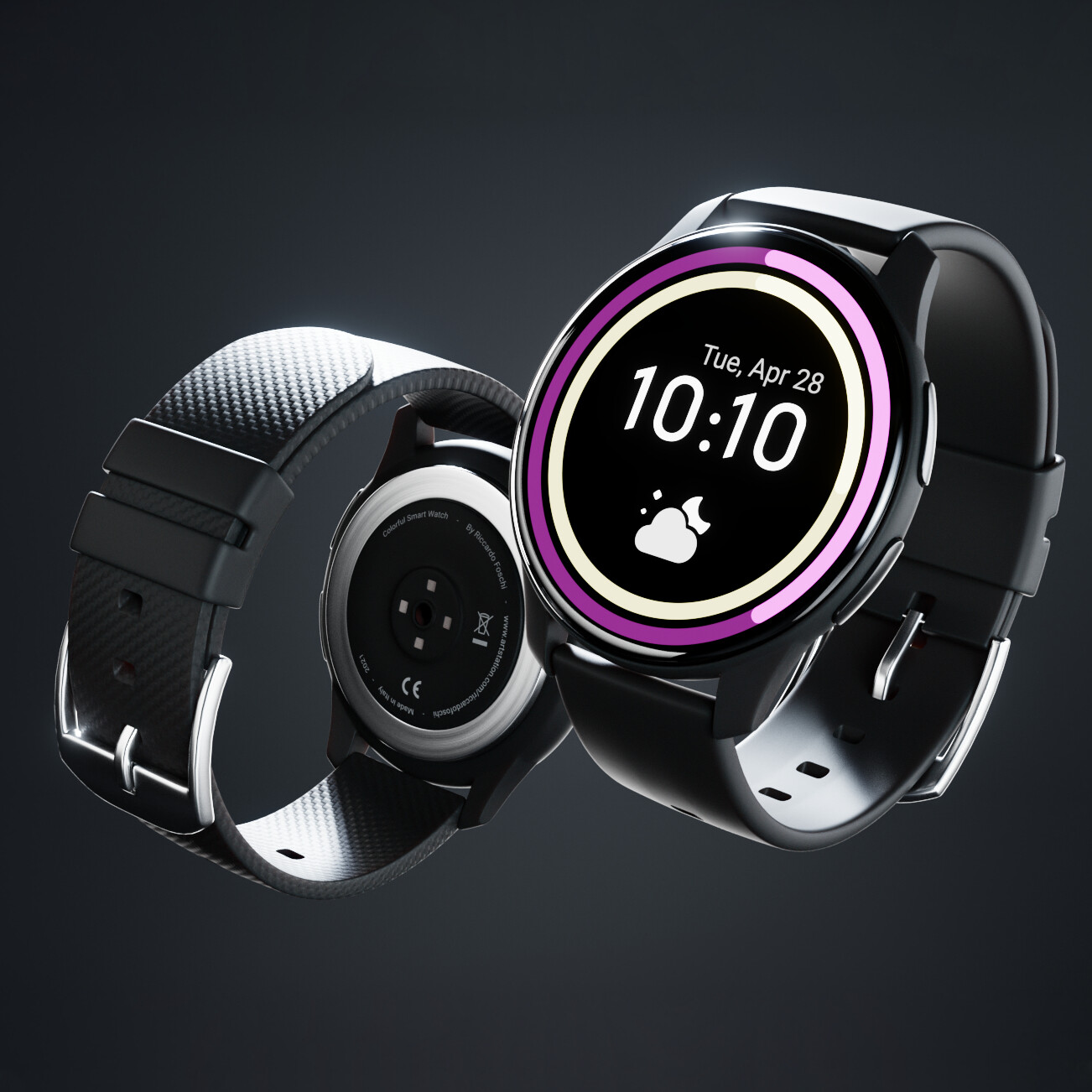 ArtStation - Colorful smartwatch concept