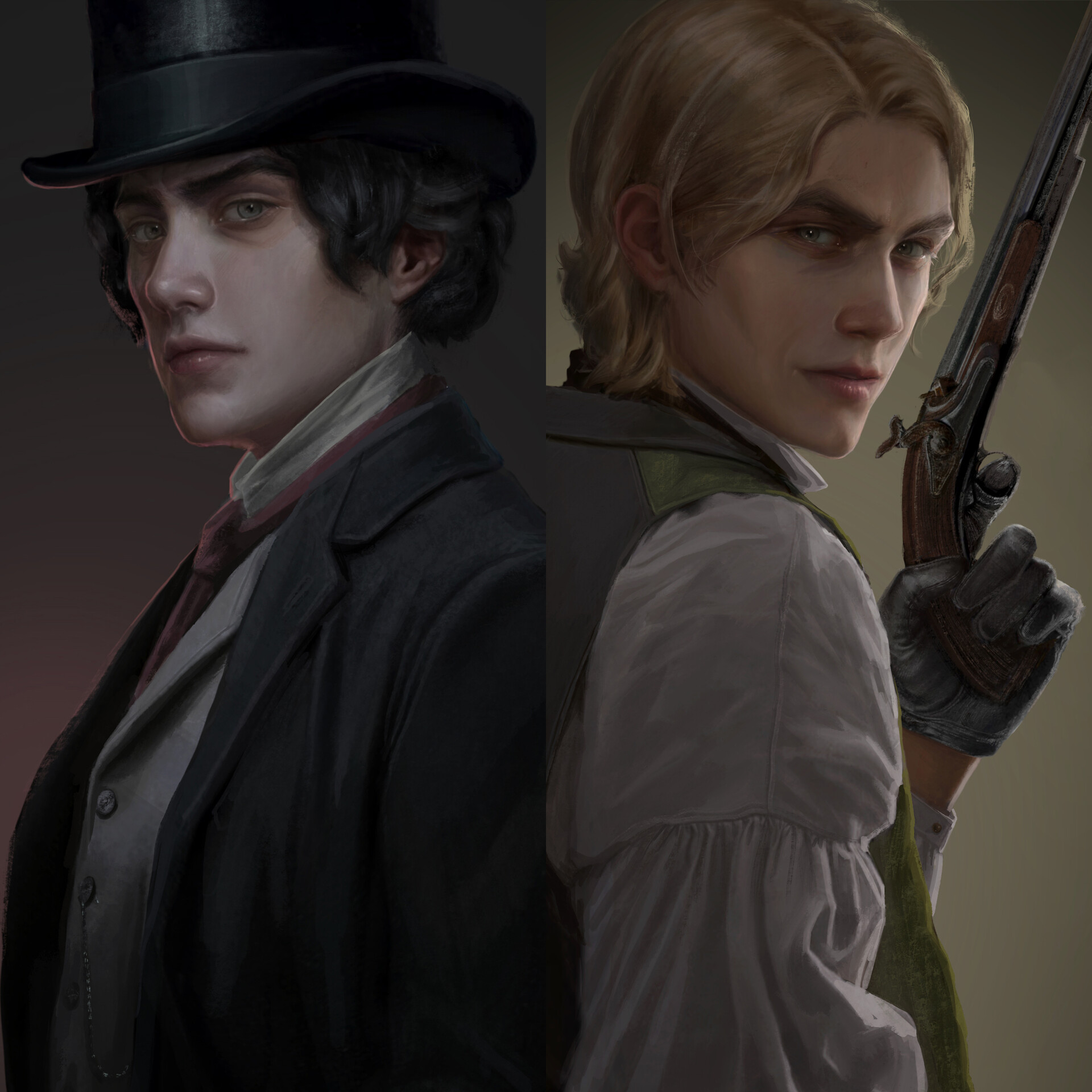 ArtStation - Stavrogin & Verkhovensky / Demons