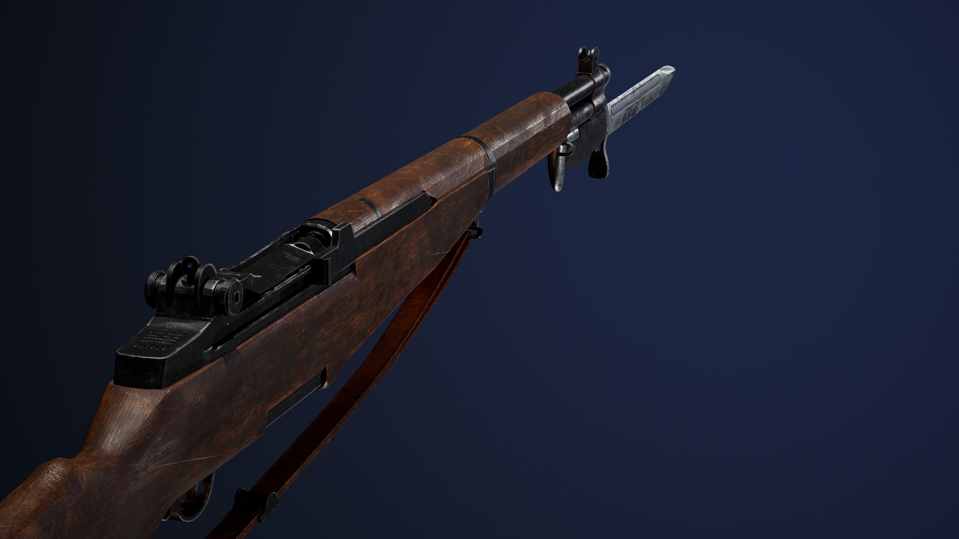 ArtStation - M1 Garand 3D Model Game engine ready