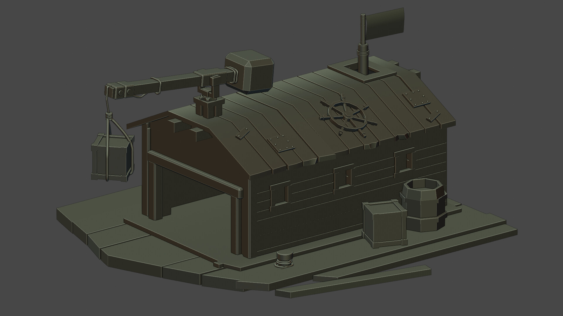 ArtStation - Pirate Buildings 3D Models