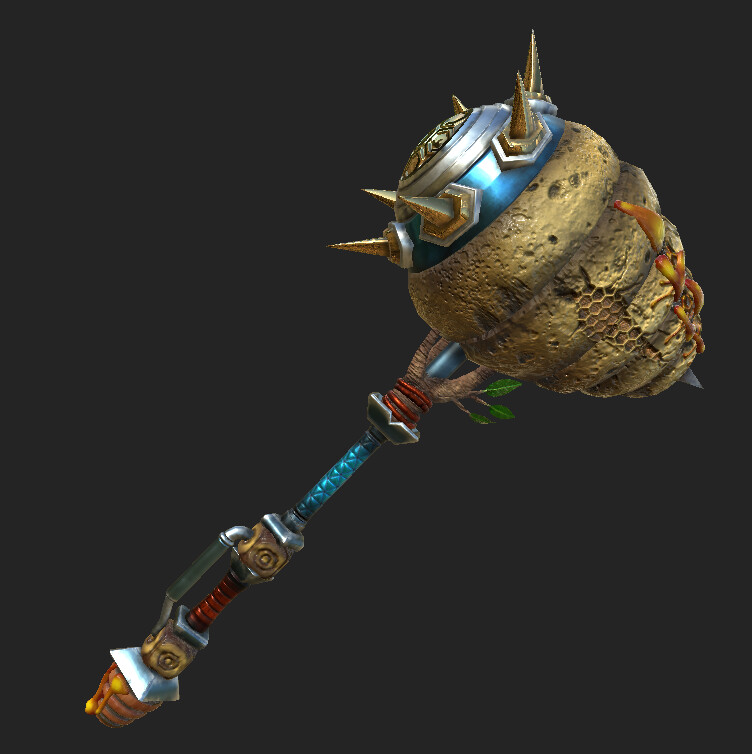 ArtStation - PeChan's Bee Hammer Custom Weapon for Monster Hunter World ...