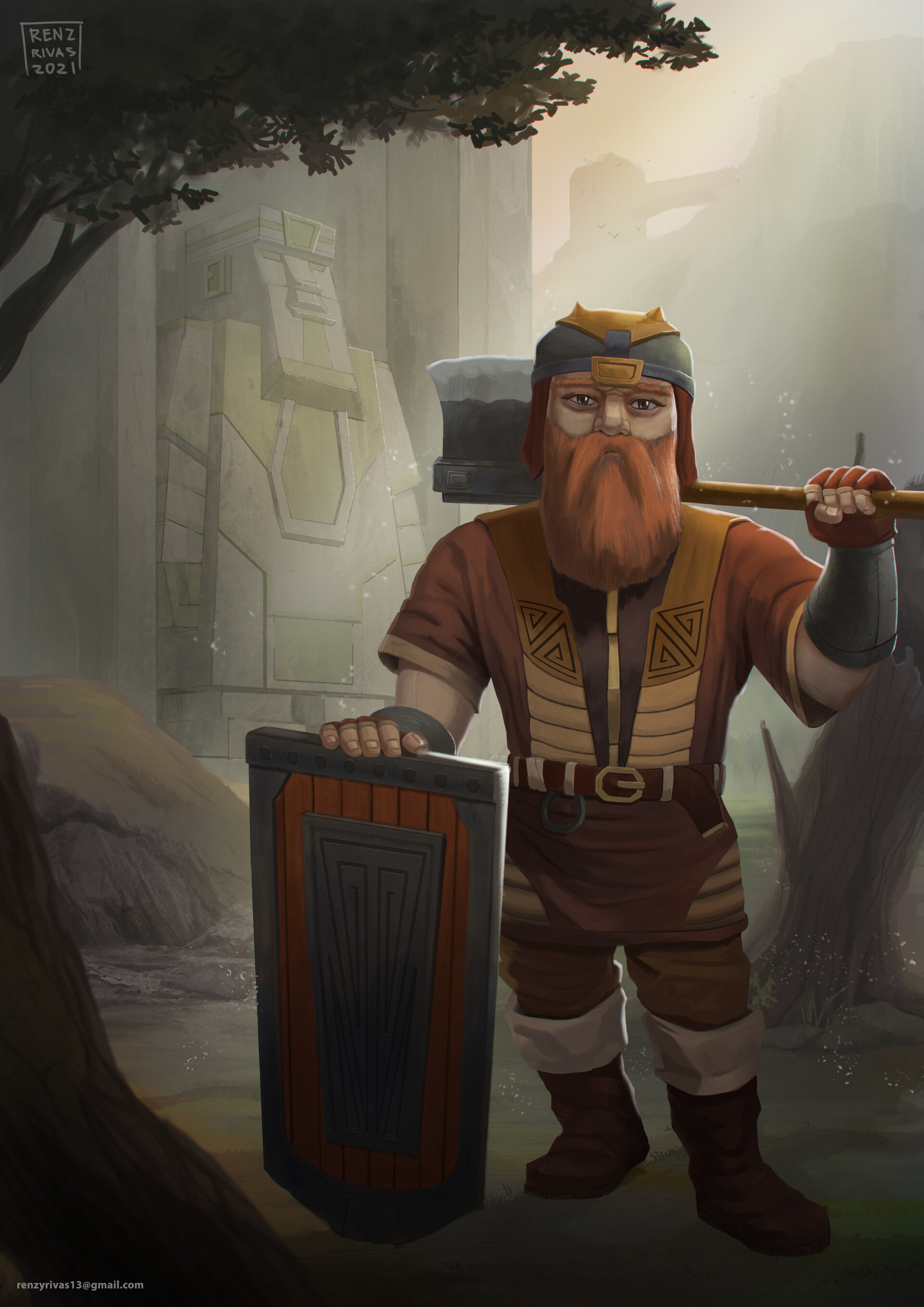 ArtStation - Dwarf Sentry